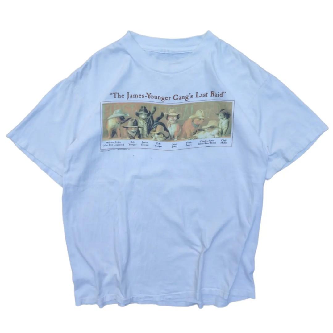 Vintage 90's The James-Younger Gangs Last Raid Painting by Bryan Moon ...