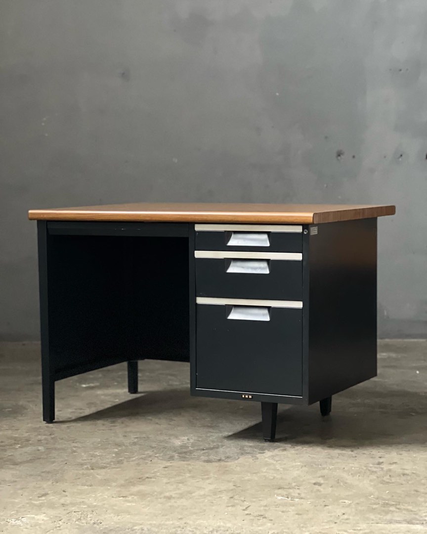 vintage industrial metal tanker work desk, Furniture & Home Living ...