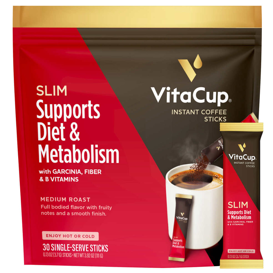 【預購】VitaCup Slim Coffee Instant Sticks (30 Sticks) 即溶瘦身咖啡棒 30支裝 3.92oz ...