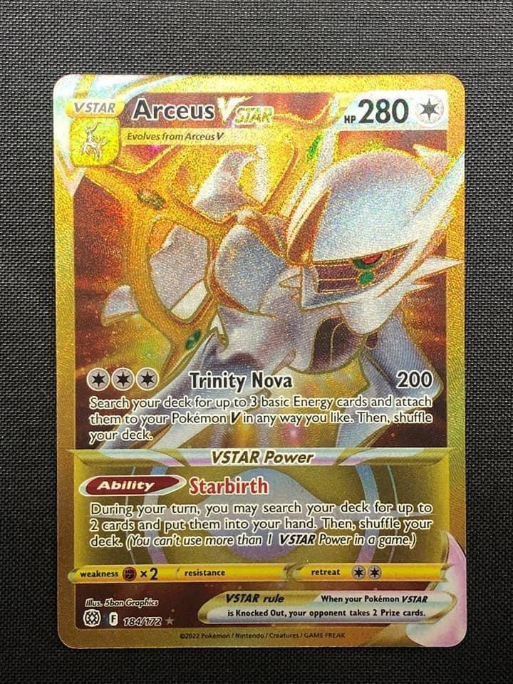 WTS/WTT Pokemon TCG Gold Arceus Vstar, Hobbies & Toys, Toys & Games on ...