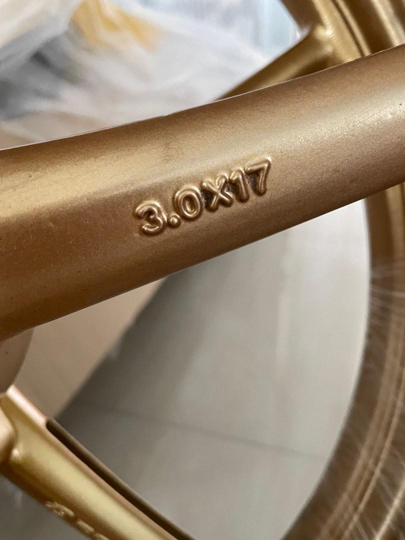 Y15 Gold RCB SP 522 Rims n tyre, Motorcycles, Motorcycle Accessories on ...