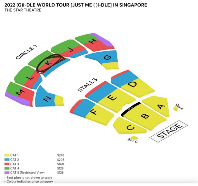 2 TICKET - ROW KD 2022 (G)I-DLE WORLD TOUR [JUST ME ( )I-DLE] IN ...