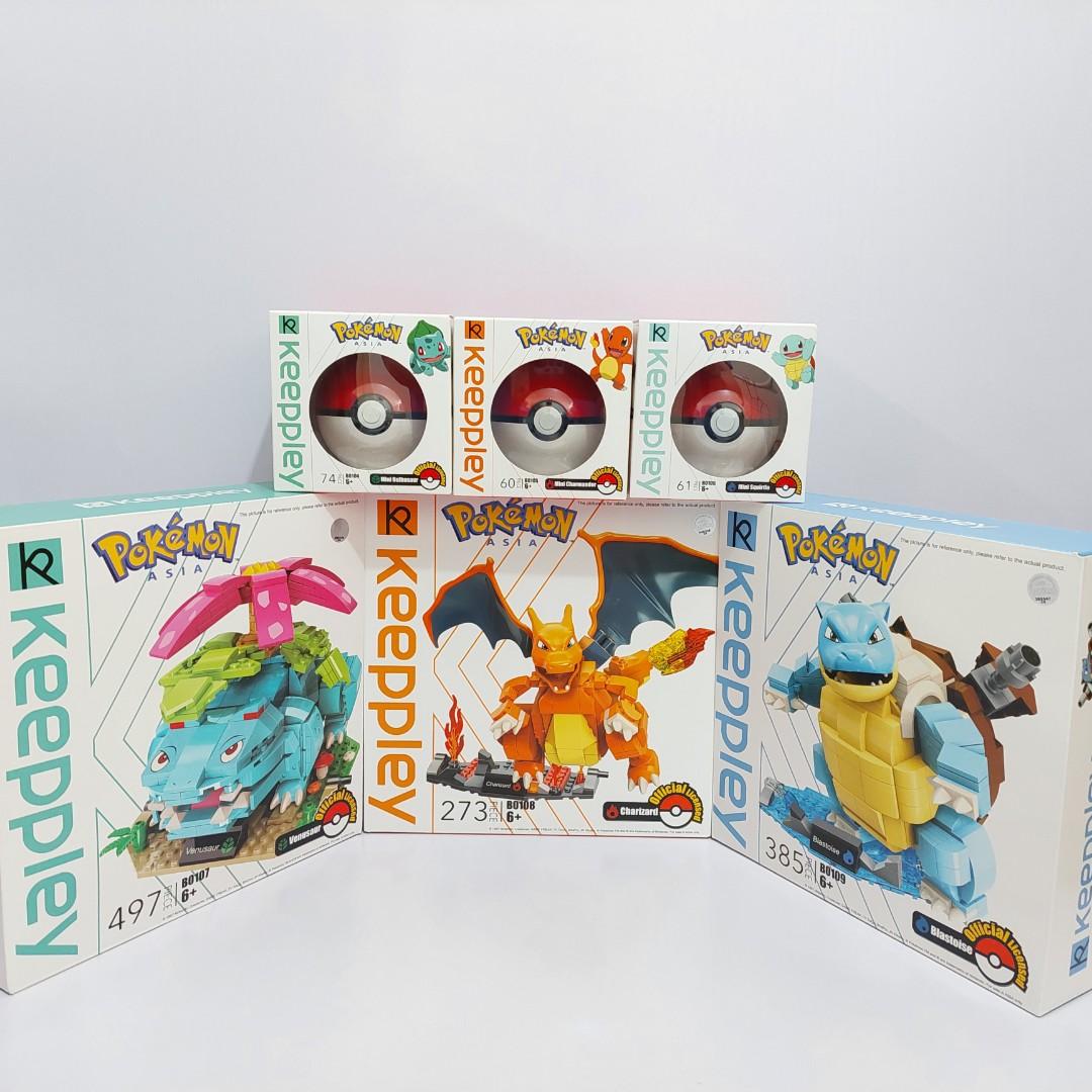 全新未開 最後一套6盒 Pokemon 積木模型 Keeppley B0104 Bulbasaur 妙娃種子 B0105 Charmander ...