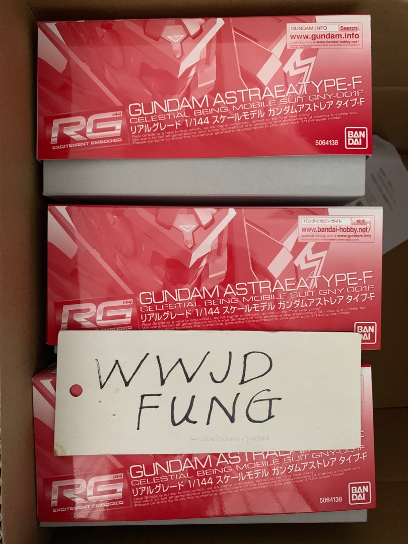 現貨 BANDAI PB 正義女神 RG 1/144 GUNDAM ASTRAEA TYPE-F, 興趣及遊戲, 玩具 & 遊戲類 - Carousell