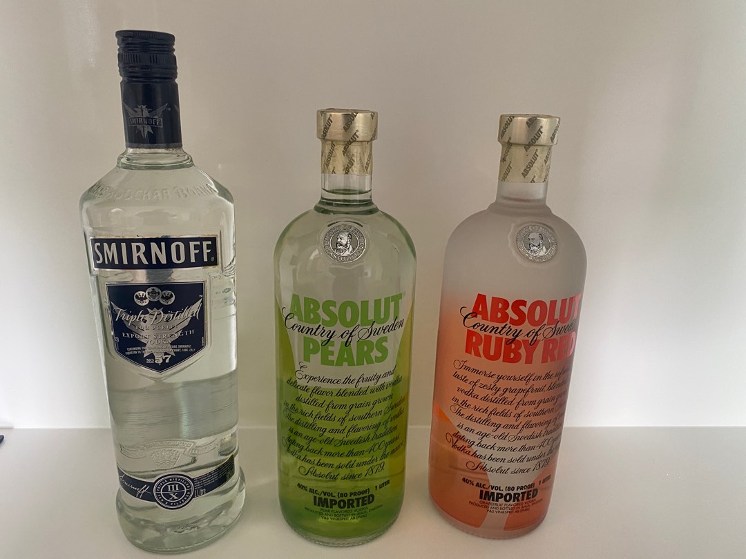 Absolut vodka, Food & Drinks, Alcoholic Beverages on Carousell