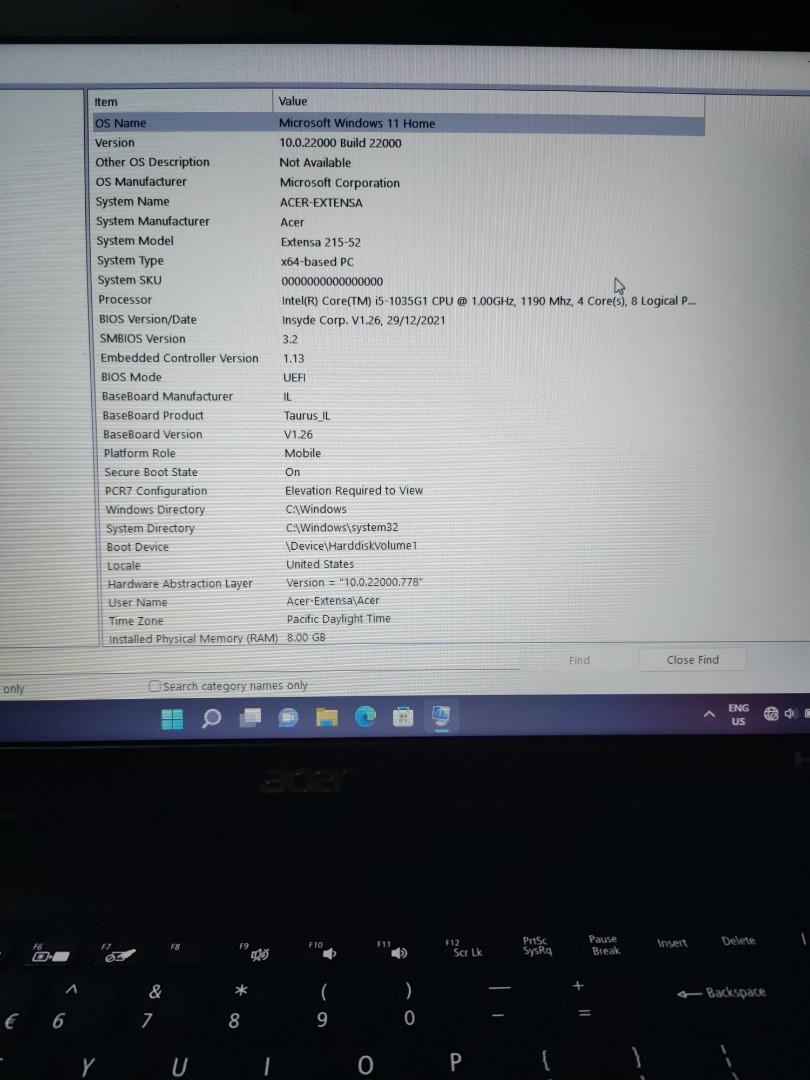 Acer Extensa laptop Intel Core i5-1035G1 Processor (6M Cache, 1.00 GHz ...