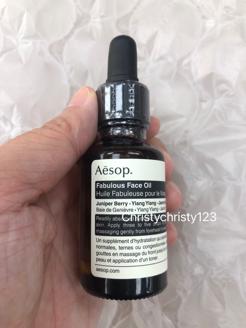 (現貨 25ml) ~Aesop 煥采滋潤精露 (Aesop Fabulous Face Oil) ~到期日: 2024年 08月, 美容 ...