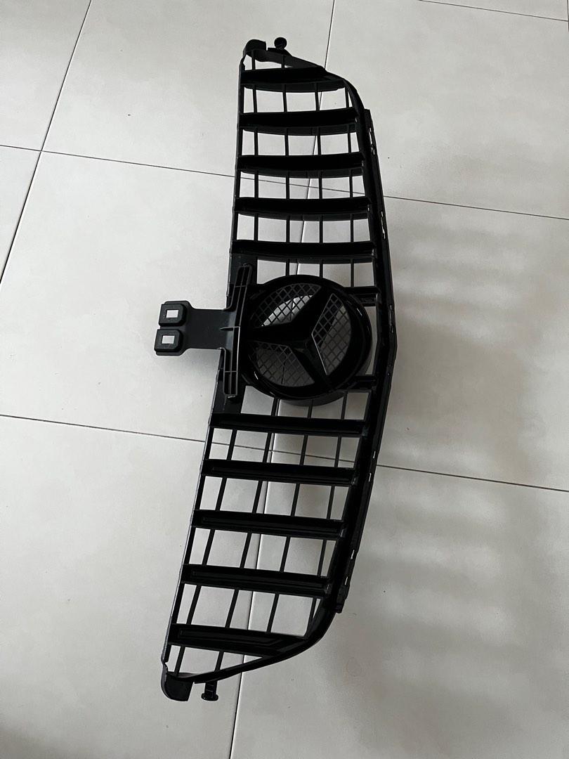 AMG GT front grill for Mercedes W204 . Glossy black ., Car Accessories ...