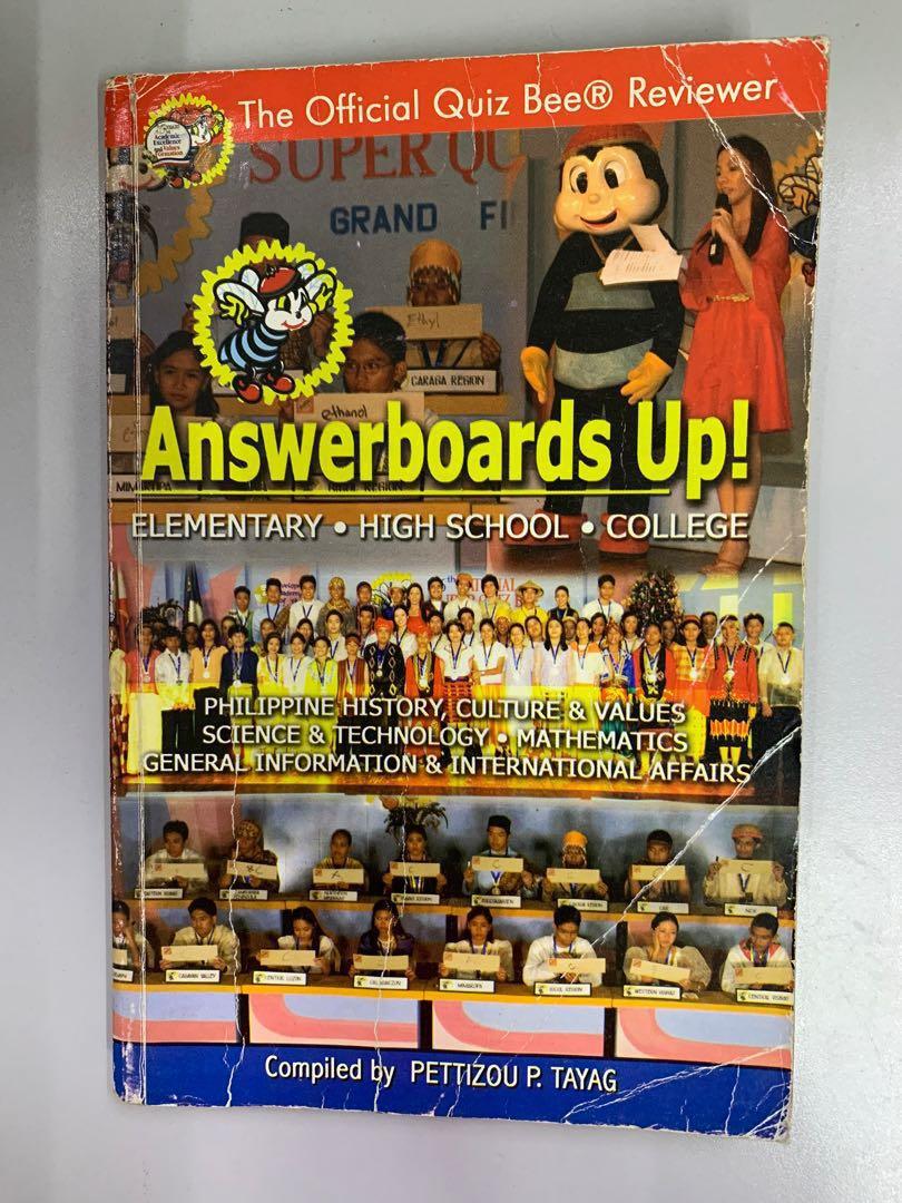AnswerBoards Up!- The Official Quiz Bee Reviewer, Hobbies & Toys, Books ...
