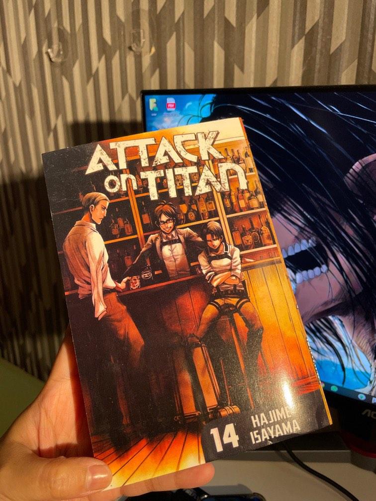 AOT Attack On Titan Vol 14 English Ver. Manga Comic, Hobbies & Toys ...