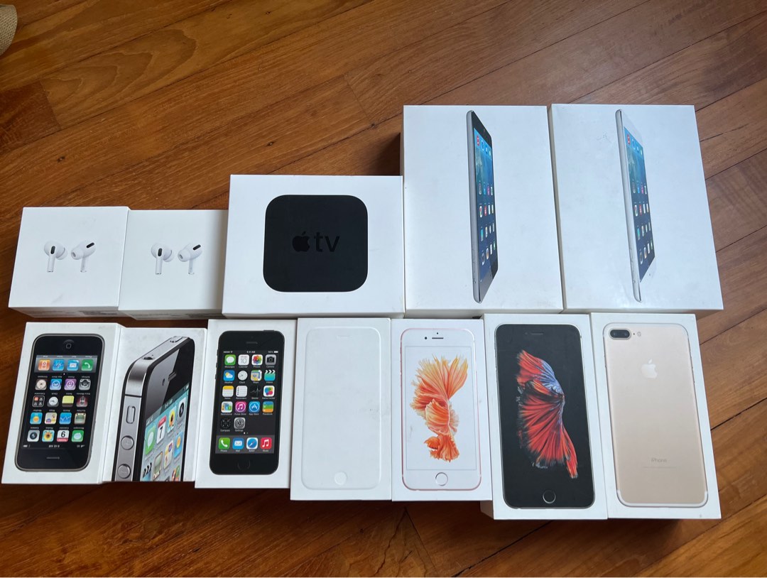 Apple assorted boxes (empty), Mobile Phones & Gadgets, Mobile & Gadget ...