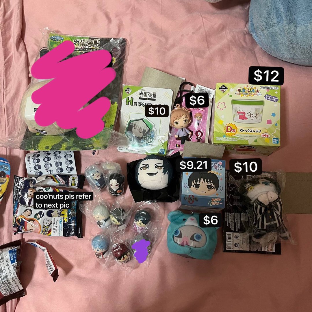 Assorted Anime Merchandise JJK Jujutsu Kaisen Plush Kuji Omanju Geto ...