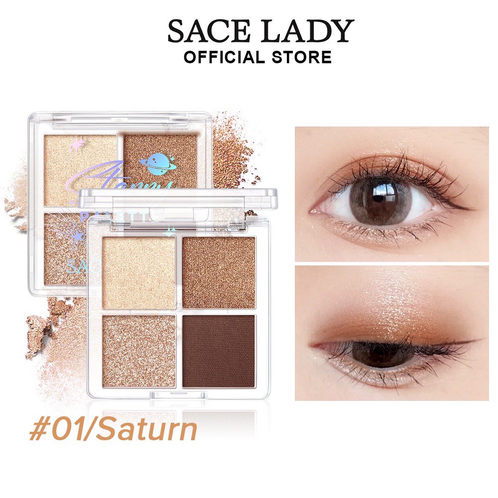 AUTHENTIC Sace Lady 3 In 1 Eyeshadow Palette Matte Shimmer Eye Color ...