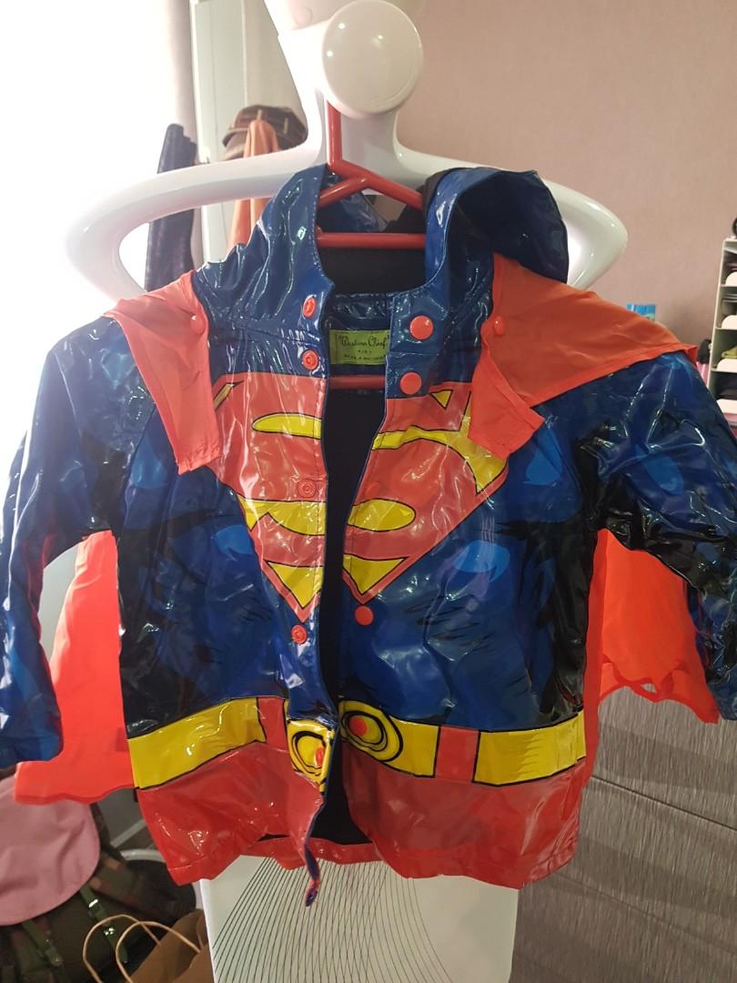 Authentic Superman Raincoat, Babies & Kids, Babies & Kids Fashion on ...