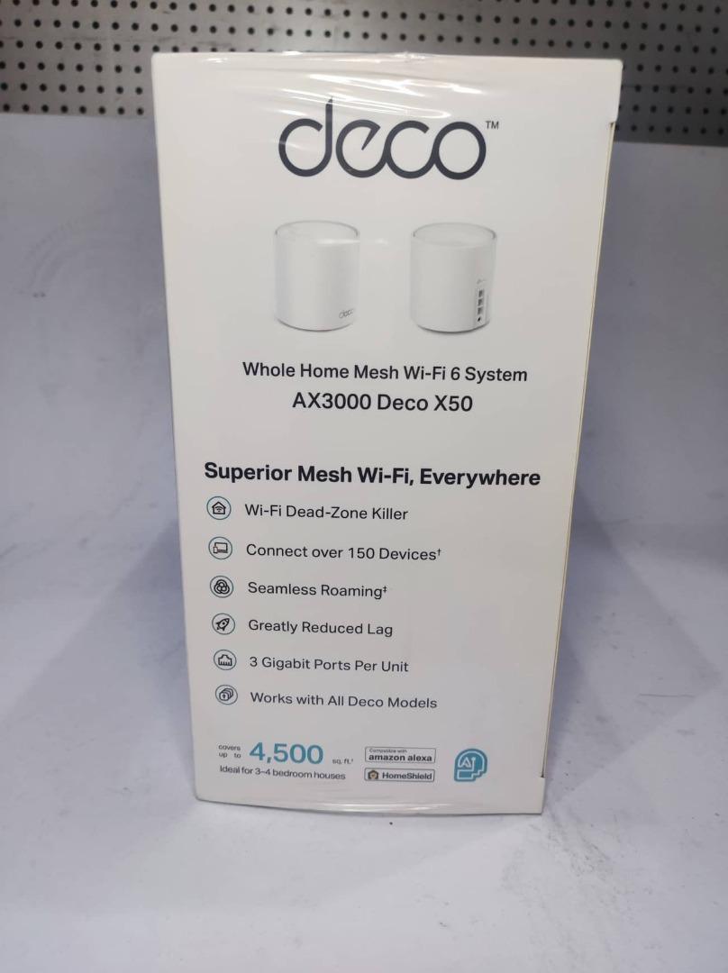 AX3000 Superior Mesh Wi-Fi Everywhere Deco X50 (2pack), Computers ...