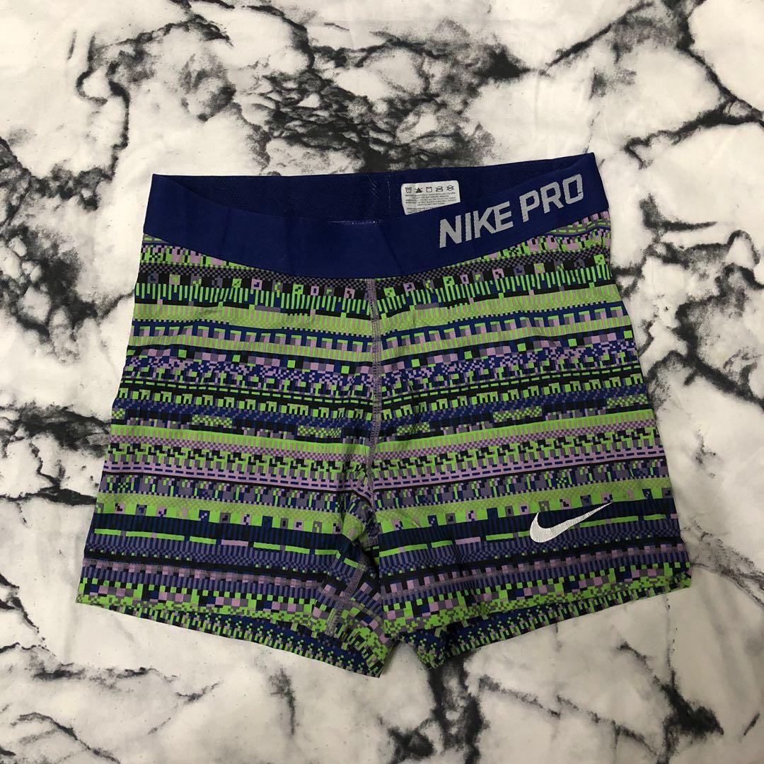 Aztec nike pro short, Women's Fashion, Activewear on Carousell