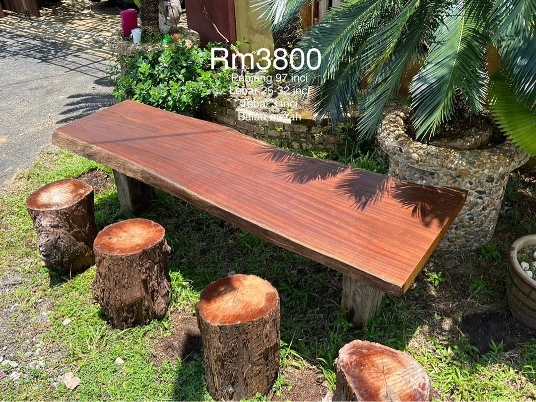 Balau Merah Table, Furniture & Home Living, Outdoor Furniture on Carousell