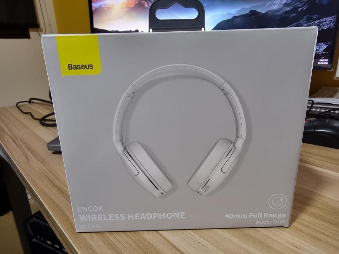 Baseus Headset with Mic Wireless and ear phone line D02P, Audio ...
