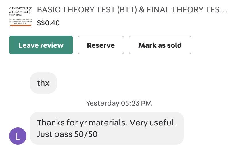 BASIC THEORY TEST (BTT) & FINAL THEORY TEST (FTT) Driving Test ...