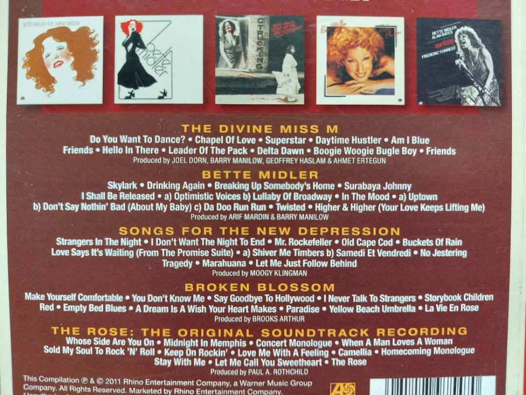 Bette MiDLER - originaL aLbum series (tHe DiViNE MiSS M, BETTE MiDLER ...