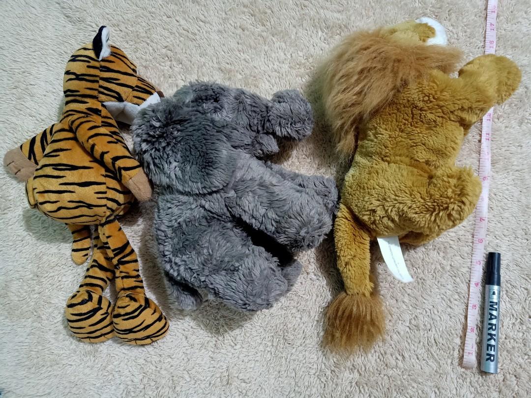 BIG SIZE SAFARI / JUNGLE ANIMALS BUNDLE SET ( lion, elephant, tiger ...