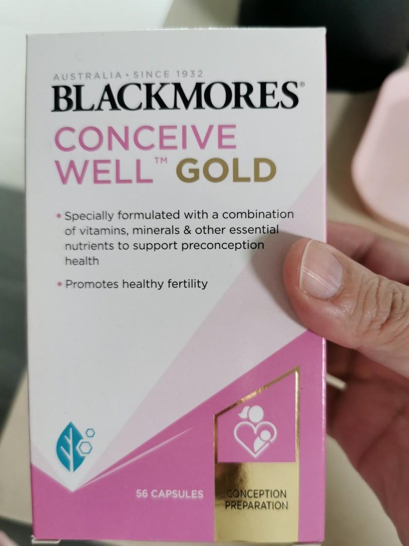 Blackmores Conceive Well Gold, Health & Nutrition, Health Supplements ...