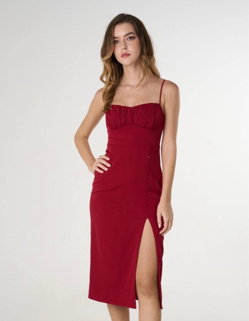 Blairwears Hadley Red Dress, Women's Fashion, Dresses & Sets, Dresses ...