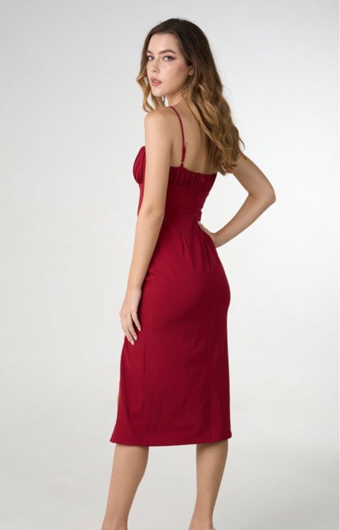 Blairwears Hadley Red Dress, Women's Fashion, Dresses & Sets, Dresses ...