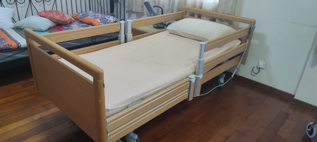 Bock German Electric Hospital Bed for Home Use, Furniture & Home Living ...
