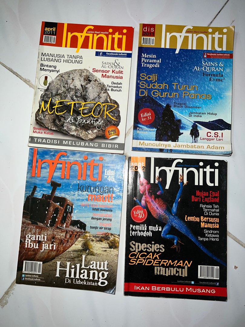 Majalah Infiniti, Hobbies & Toys, Books & Magazines, Magazines on Carousell