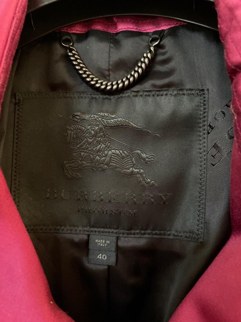 Burberry Prorsum Trench in satin, Luxury, Apparel on Carousell