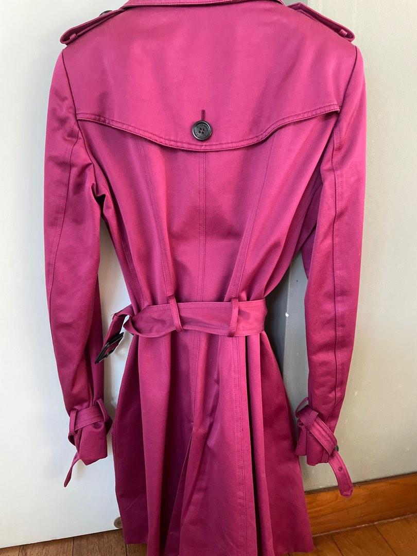 Burberry Prorsum Trench in satin, Luxury, Apparel on Carousell