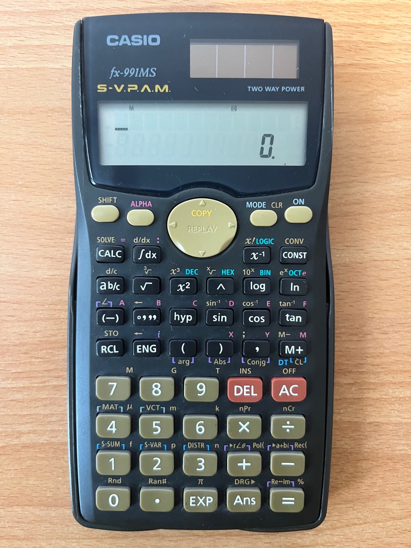 Casio Calculator with Solar Power fx-991MS, Hobbies & Toys, Stationery ...