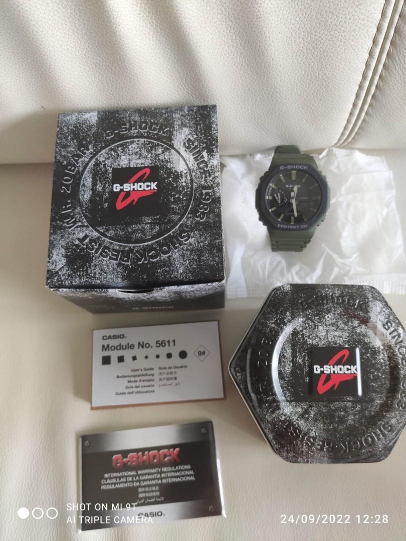 Casio G-Shock Casioak GA-2110SU-3ADR Green Olive Watch GShock GA2100 ...