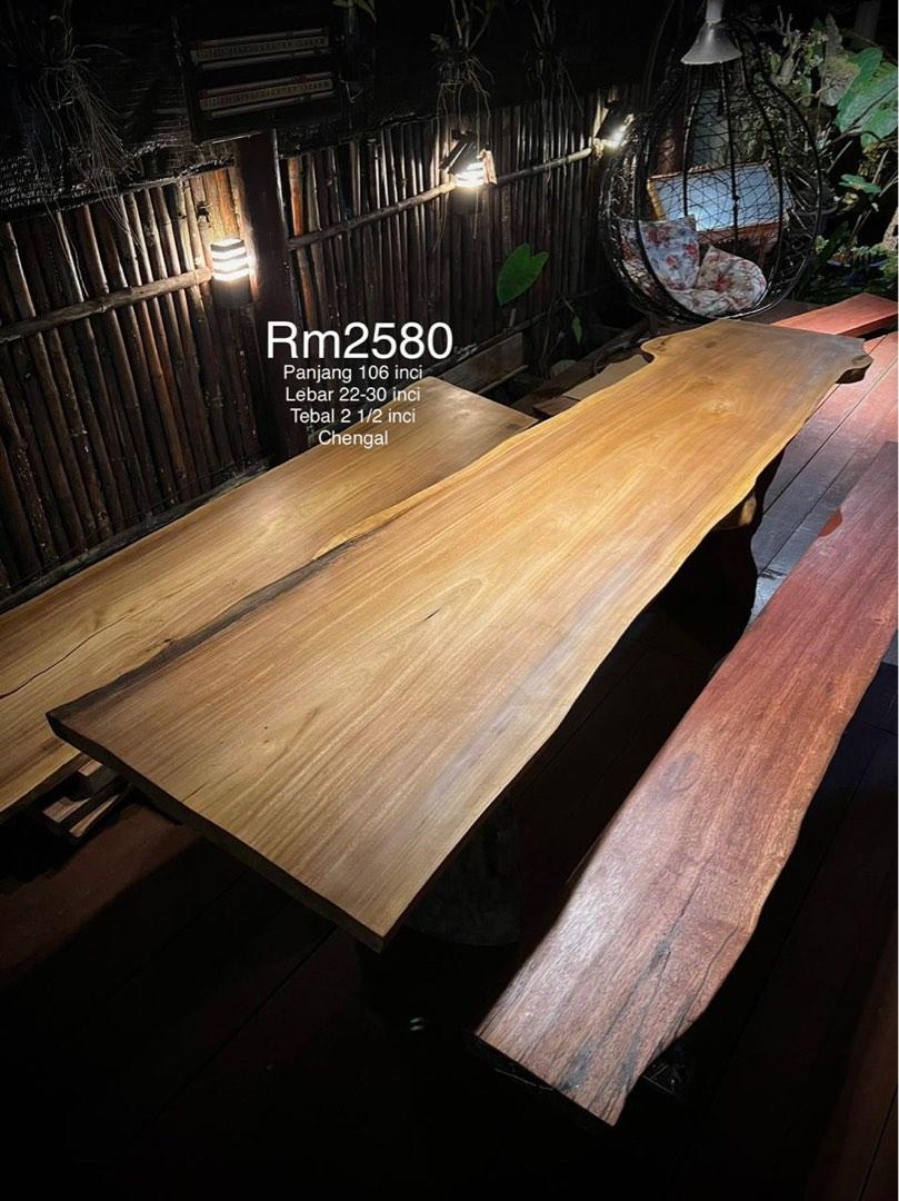 Chengal Table, Furniture & Home Living, Outdoor Furniture on Carousell