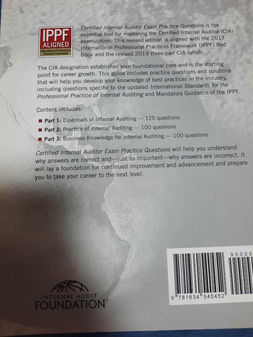 CIA IIA practice question set 3 parts, Hobbies & Toys, Books ...