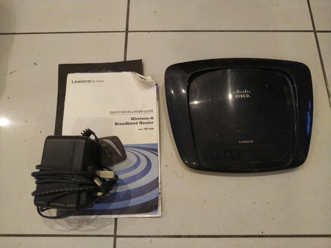 Cisco WRT160N wireless router, Computers & Tech, Parts & Accessories ...