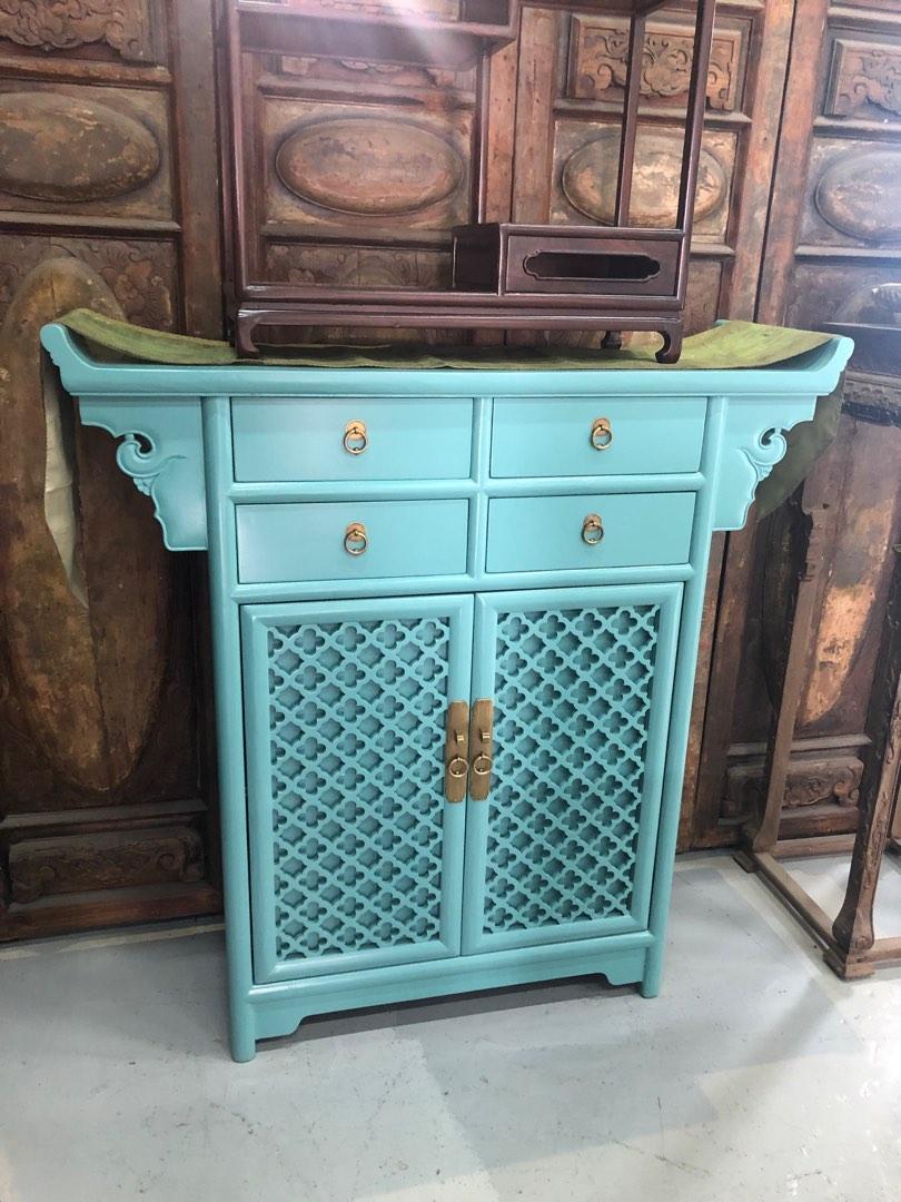 Classic Oriental Design Altar Cabinet (4-Drawers), Furniture & Home ...