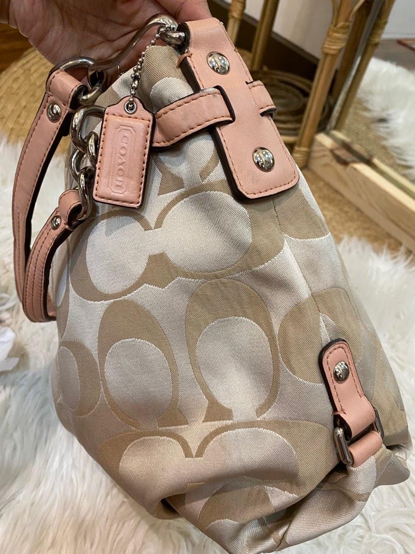 Coach 2 Way bag (Light pink in signature canvas), Luxury, Bags ...