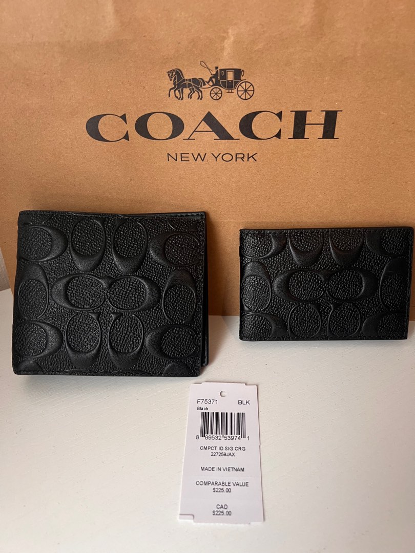 Coach Debossed wallet, Men's Fashion, Watches & Accessories, Wallets ...