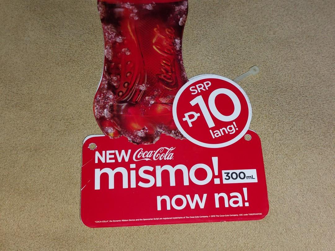 Coca Cola Coke Mismo Bottle Old Collectible Sign Ad Board Store ...