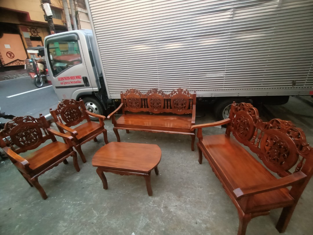 Complete Sala Set - Acacia Wood, Furniture & Home Living, Furniture ...