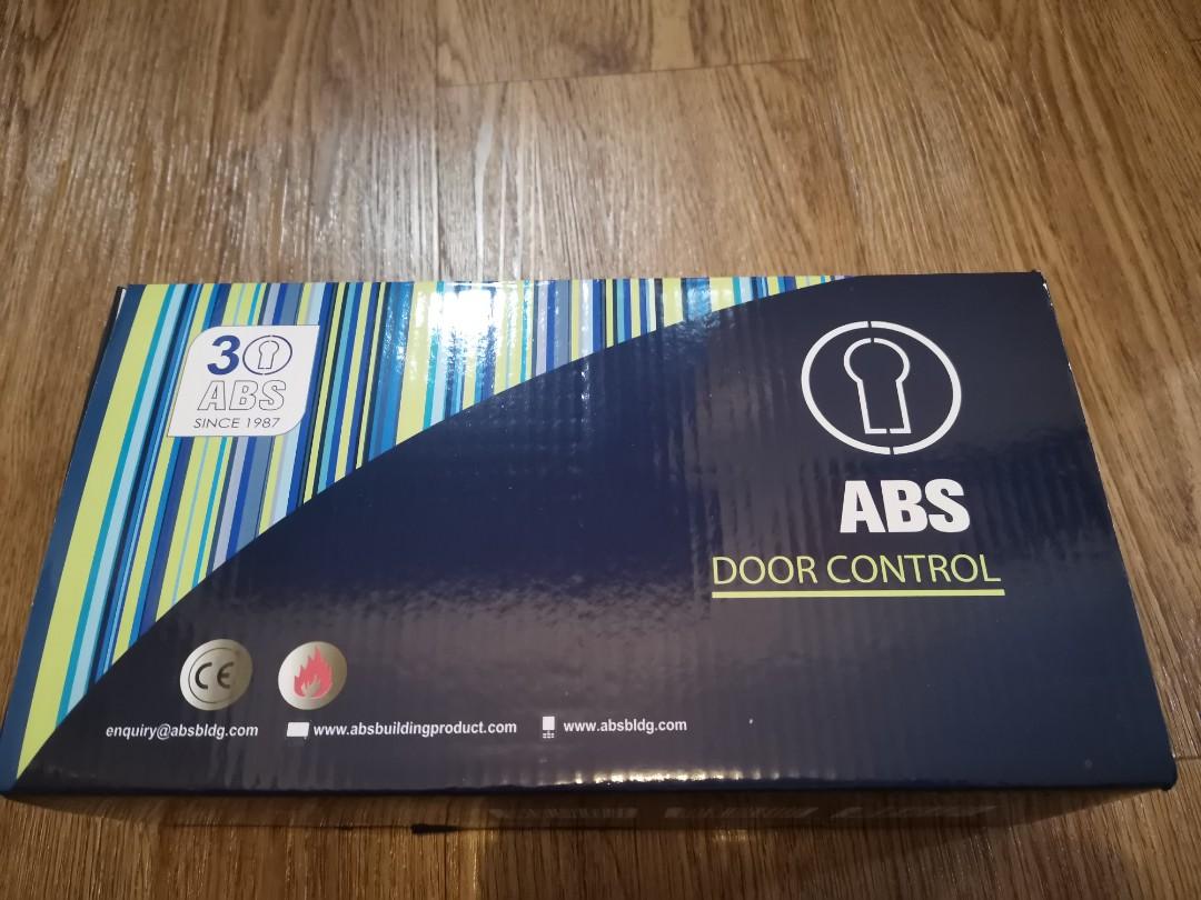 DARK BROWN DOOR CLOSER SYSTEM WITH SLIDE ARM DOOR STOPPER, Furniture ...