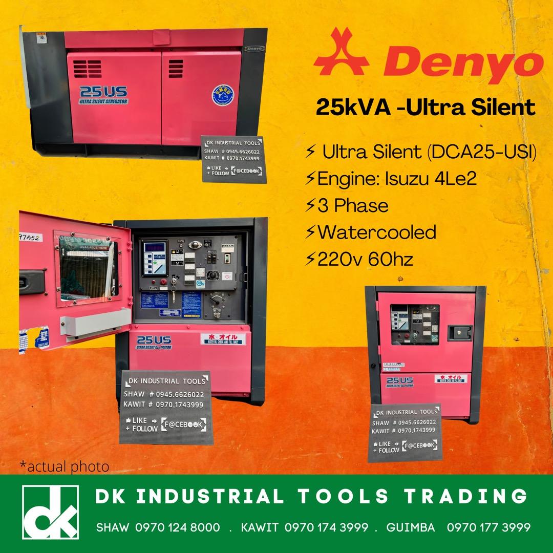 DENYO Japan 60kva Soundproof Silent type Diesel Generator 25kva 15kva ...