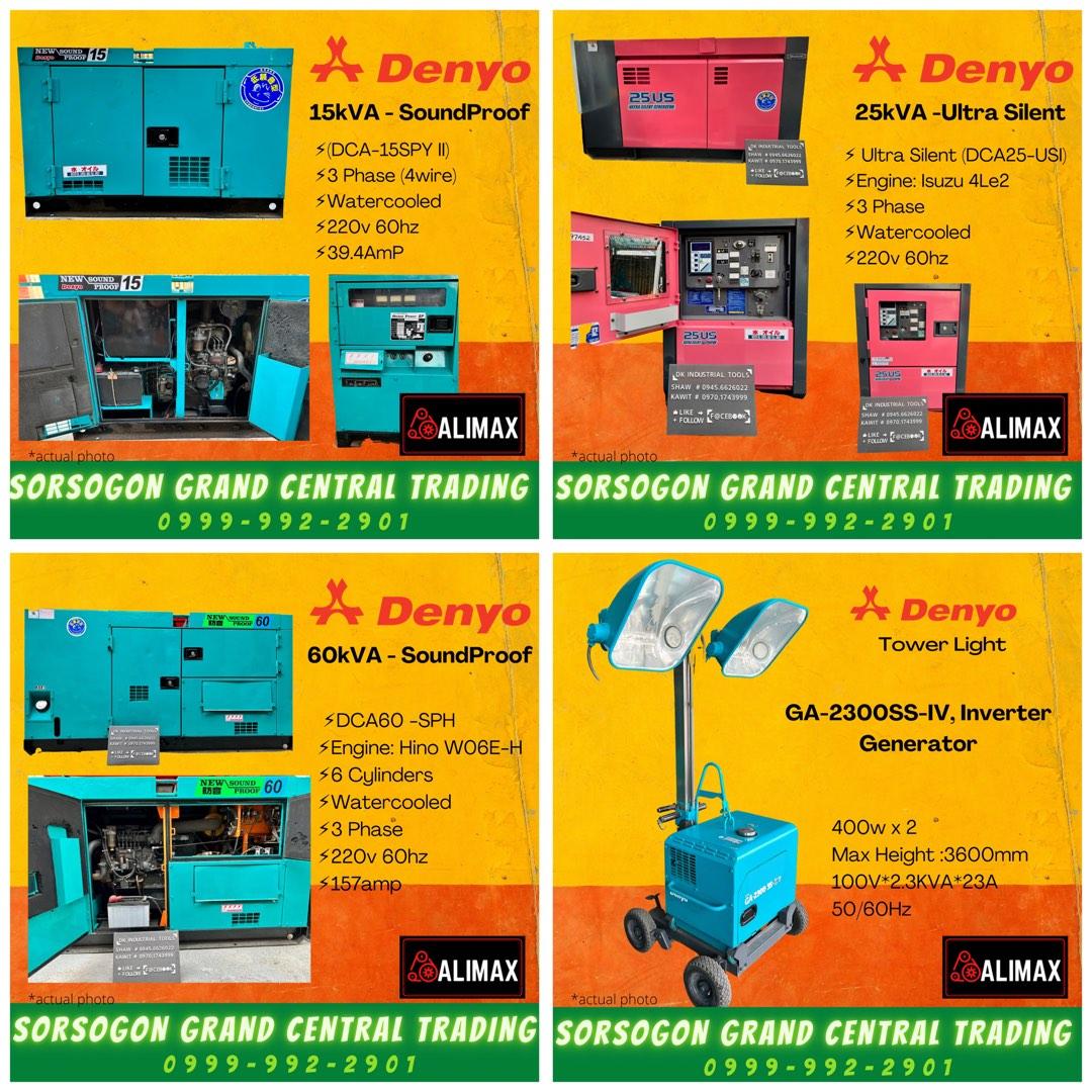 DENYO Japan 60kva Soundproof Silent type Diesel Generator 25kva 15kva ...
