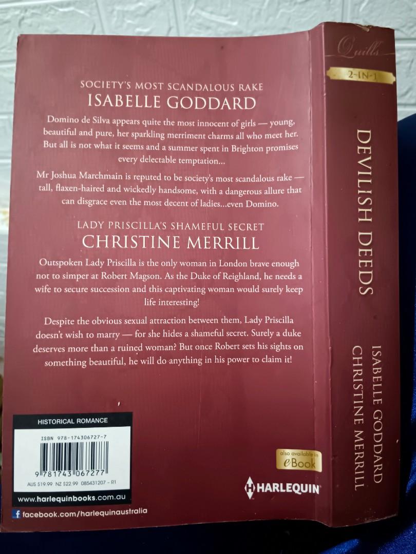 Devilish Deeds by Isabelle Goddard & Christine Merril, Hobbies & Toys ...