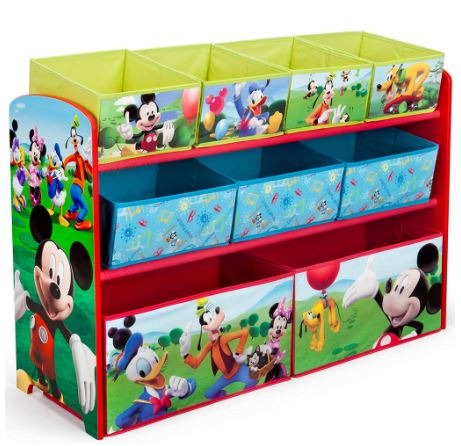 Disney Mickey Mouse Children Kids Child Deluxe Multi Bin Toy Storage ...
