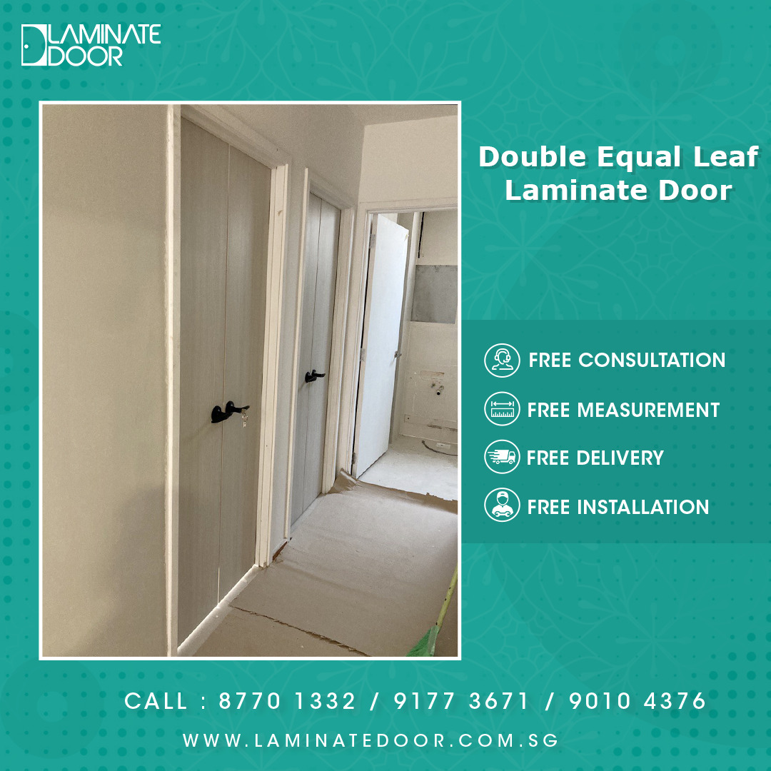 Double Equal Leaf Bedroom Door, Furniture & Home Living, Security ...