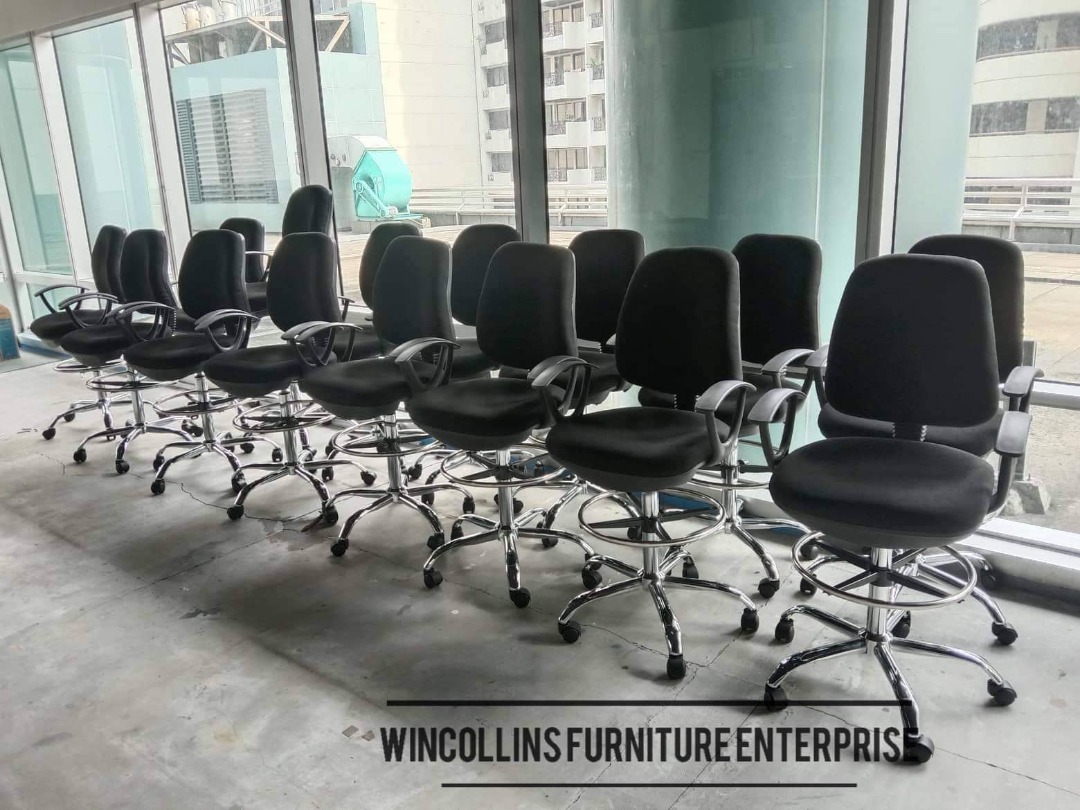 ;'Drafting Chair/ teller chair/ office Chair, Furniture & Home Living ...