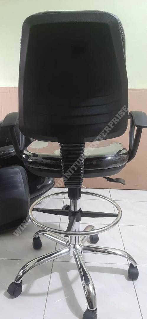 ;[Drafting Chair./ Teller Chairs, Furniture & Home Living, Furniture ...